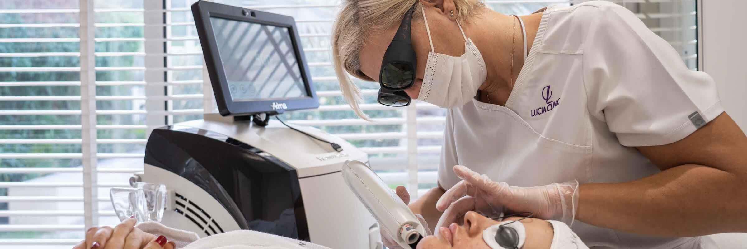 ClearSkin non-ablative Laser and vacuum element treatment